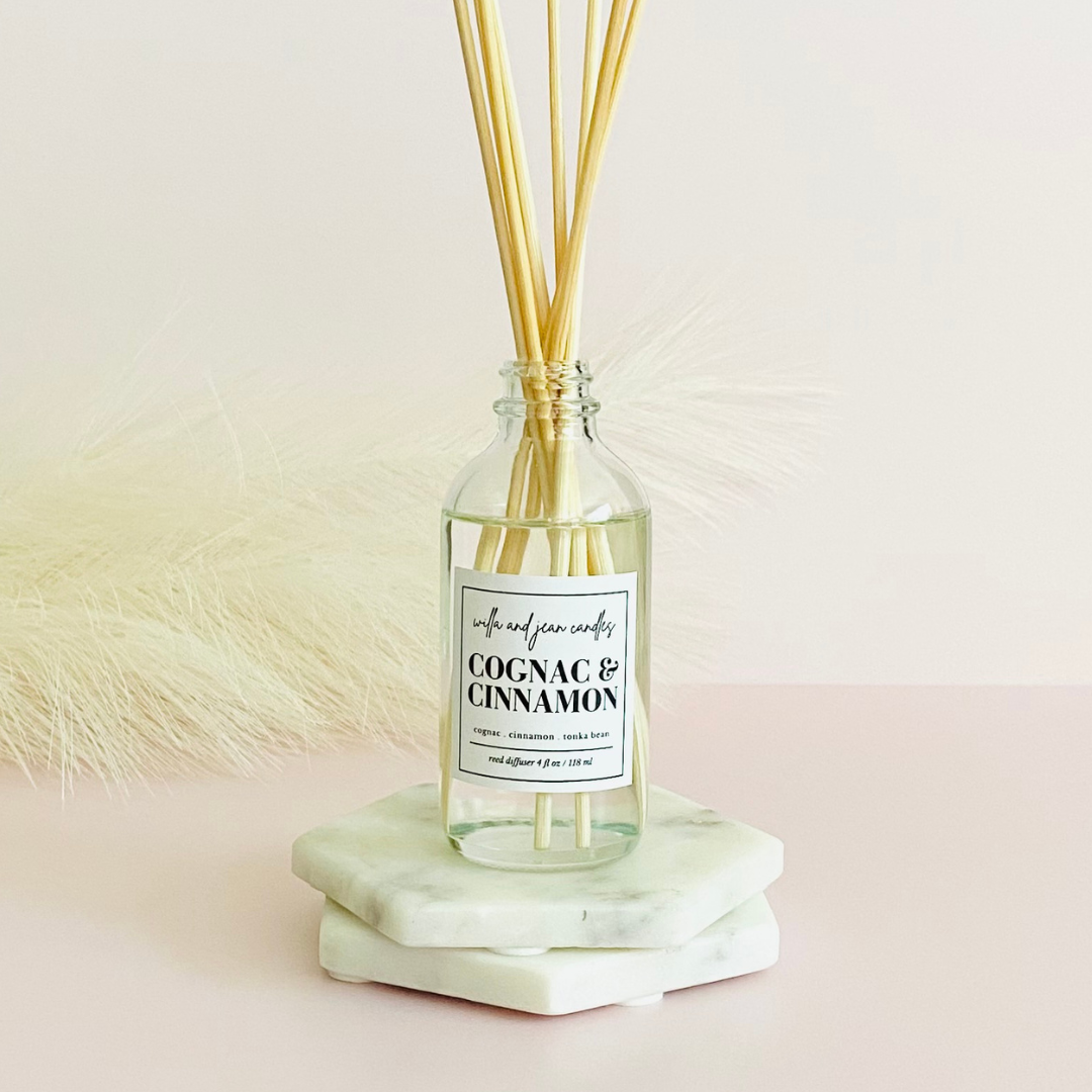 Cognac & Cinnamon Reed Diffuser – Willa and Jean Candles