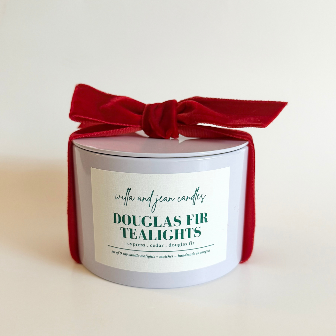 Douglas Fir Tealights – Willa and Jean Candles